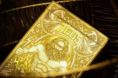 ZEUS (Gold) Playing Cards by Chamber of Wonder | Brian's Bargains