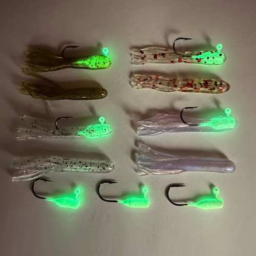 Glow Mini Jig Heads 3pk | Sierra Slammers