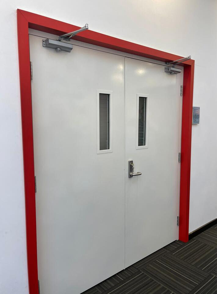 STEEL FIRE DOORS WITH GLASS