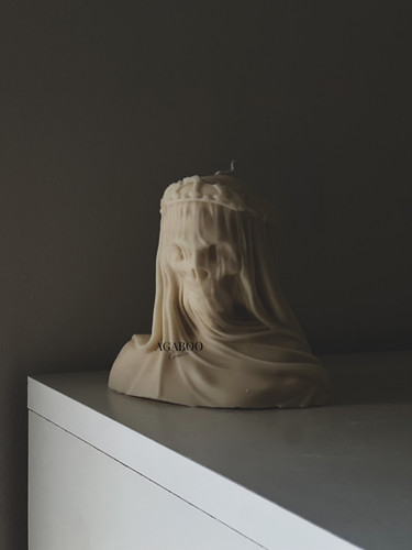 Huge Veiled Death Candle | Agaboo Candles