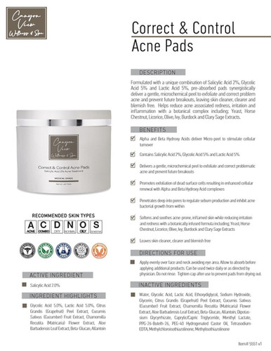 Correct & Control Acne Pads | CVWS