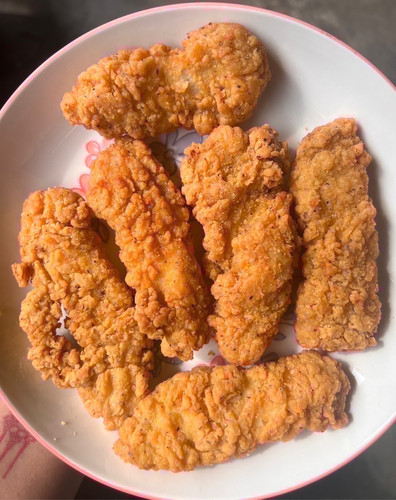 KFC sirloin, pink bag, 110฿ | N FROZEN FOOD