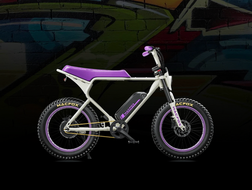 MACFOX X1S (White&Purple) | eBikes Hawaii Big Island