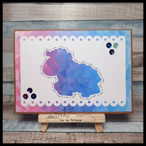 Plotterdatei Osterkarte Lamm | Jay Jay Plottdesign