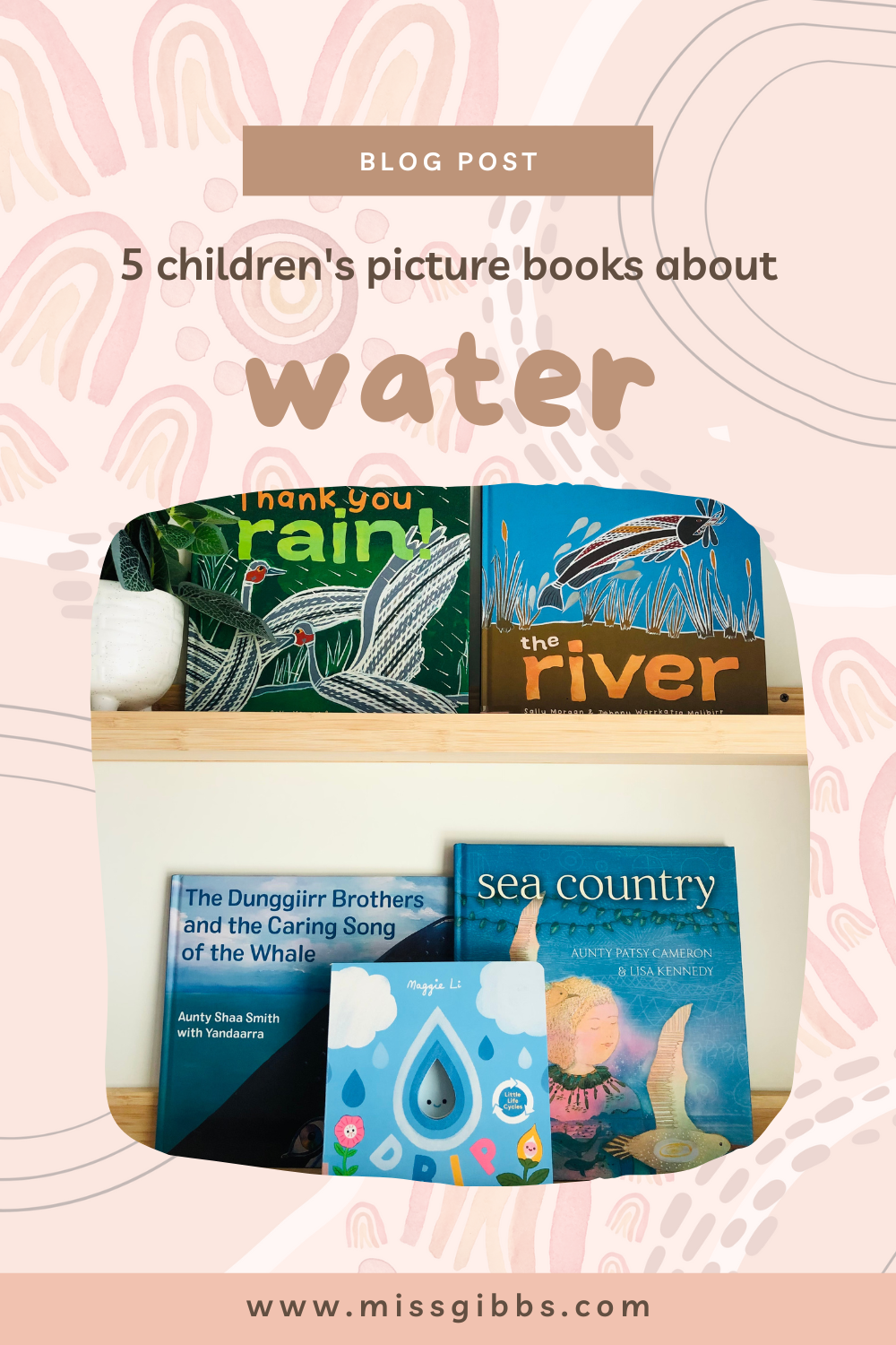 5 Splashingly wonderful water children's picture books + bookish craft