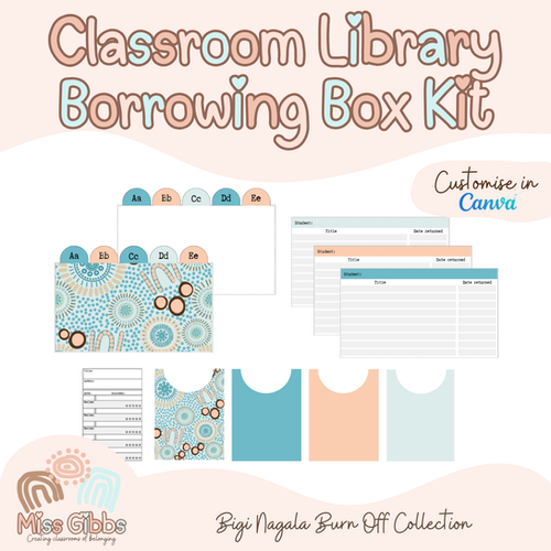 Classroom library borrowing set featuring Bigi Nagala Burn Off | Canva ...