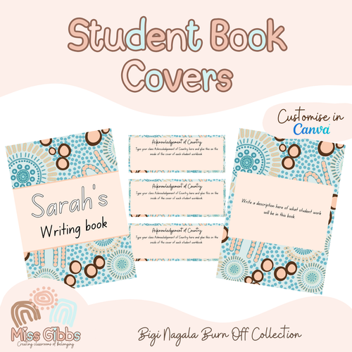 Book Covers with Acknowledgement Featuring Bigi Nagala Burn Off | Canva ...