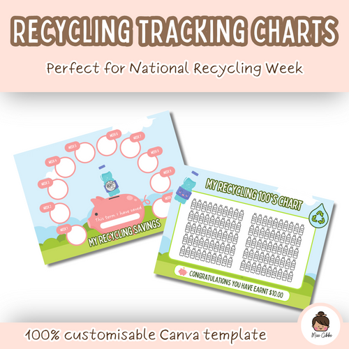 Recycling Tracking Charts | Miss Gibbs