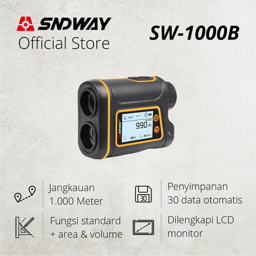 SNDWAY Meteran Laser Telescope Monocular 1000 Meter Outdoor SW-1000B ...