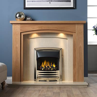 Gallery Allerton 54" Light Oak Veneered MDF Surround | Hearth & Homes