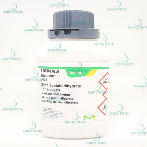 Zinc acetate dihydrate for analysis Merck 1.08802.0250 / Cap. 250gr ...