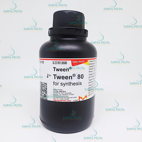 Tween 80 for synthesis MERCK 8.22187.0500 / Cap. 500ml | Cv Sabiya ...