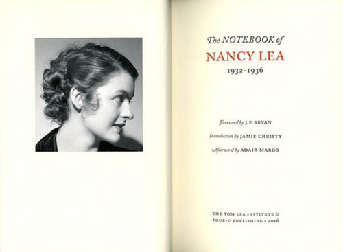 The Notebook of Nancy Lea | Tom Lea Institute