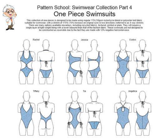 Swimwear Collection Part 4 - One Pieces | Pattern School Onlin