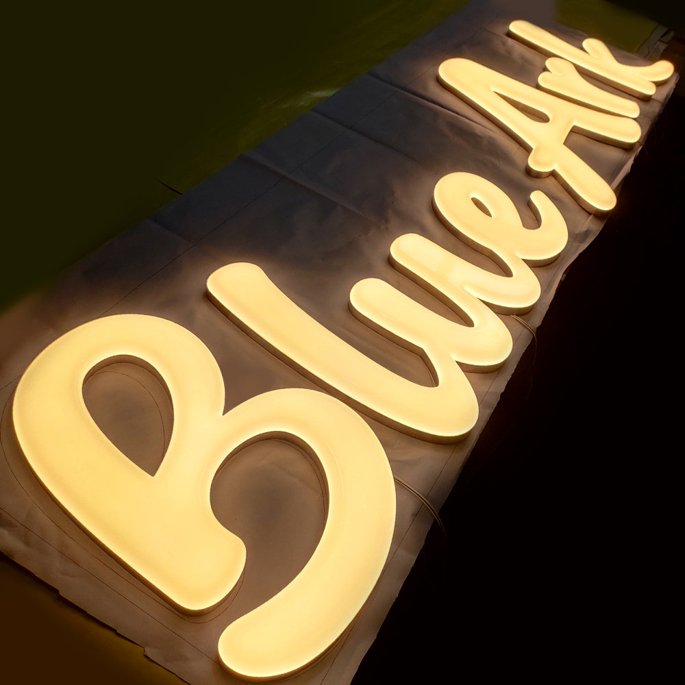 Acrylic Neon Effect Series180-degree acrylic faux neon signs