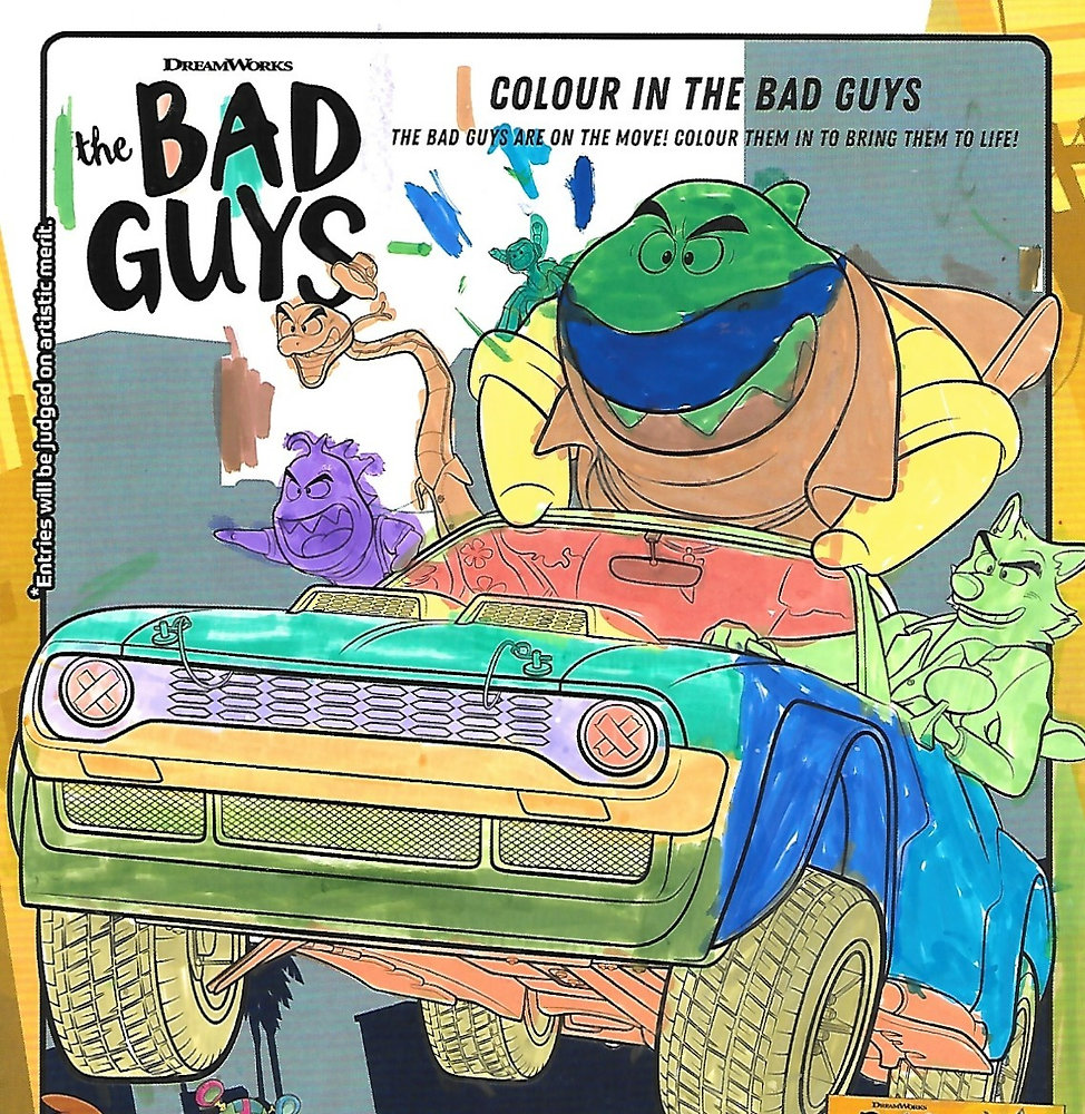 The Bad Guys Colouring - Winner