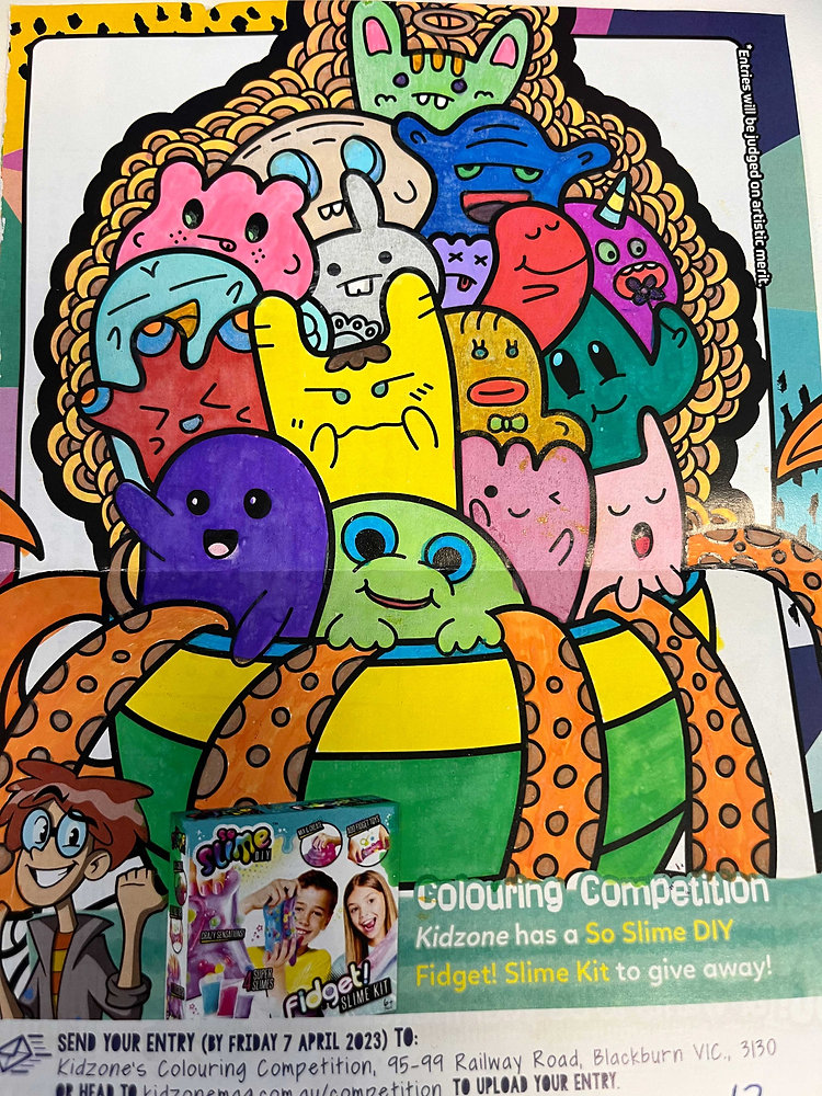 25 March Colouring - Winner