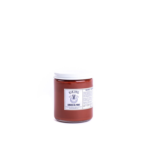 Red Viking Linseed Oil Paint: 8oz Sample | www.earthandflax.com