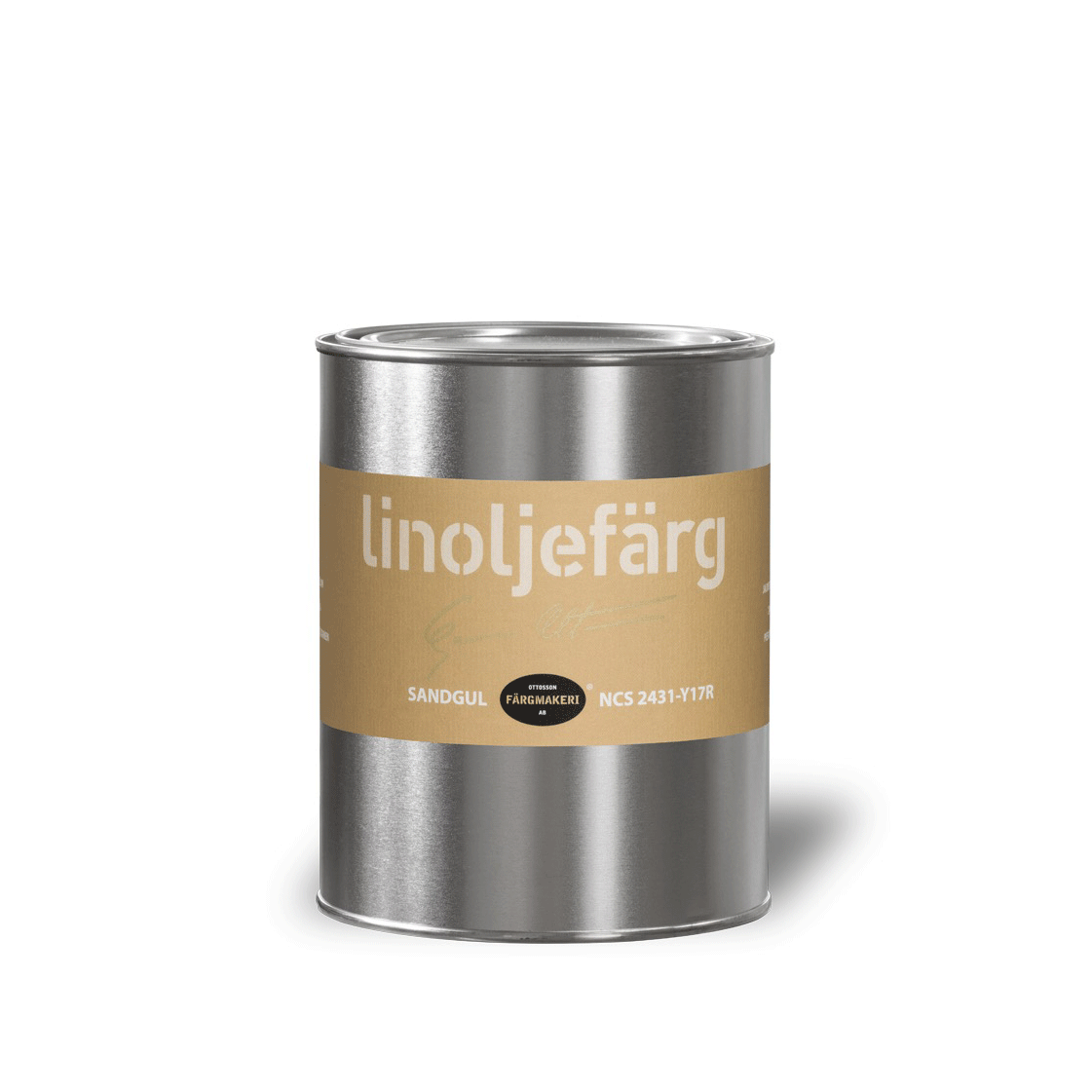 Sand Yellow Ottosson Linseed Oil Paint: 1 Liter | www.earthandflax.com