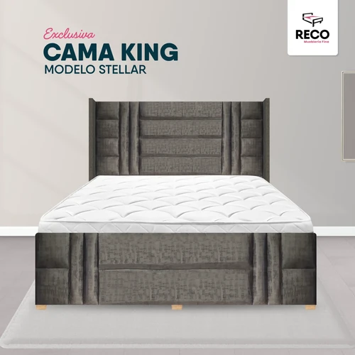 Cama King Ambar | Reco Mueblería Fina