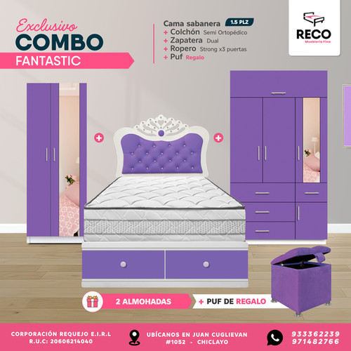 Combo Fantastic - Niñas | Reco Mueblería Fina