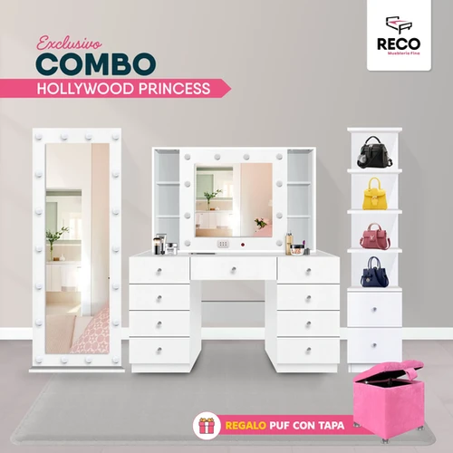Combo Hollywood Princess | Reco Mueblería Fina