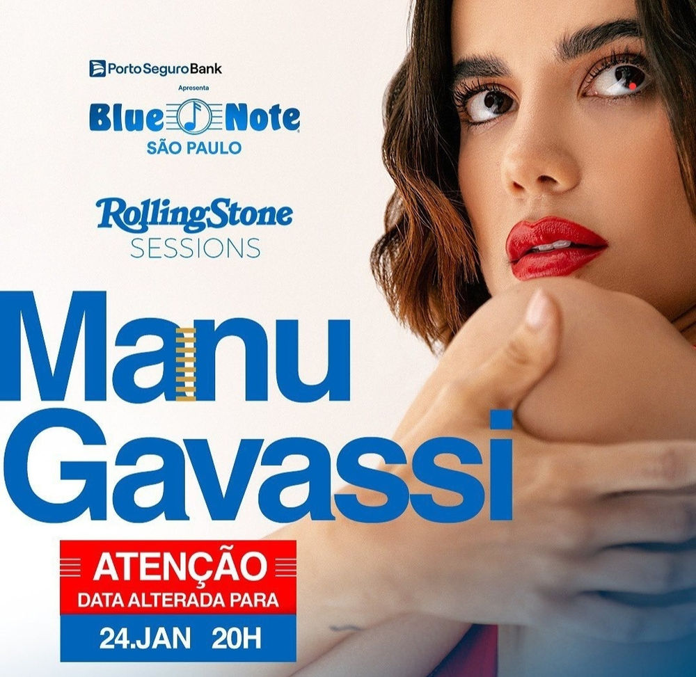 Manu Gavassi se apresenta no palco do Blue Note este mês