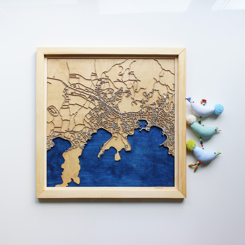 Bodrum Wood Map | City Map, Wooden Wall Art | Z Map Design