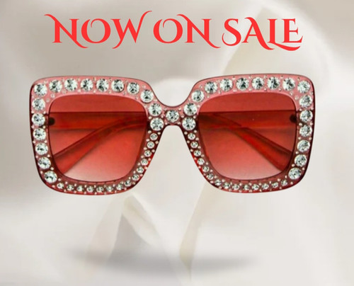 PINK - Oversized Bling Shades | Your Reflection Fash