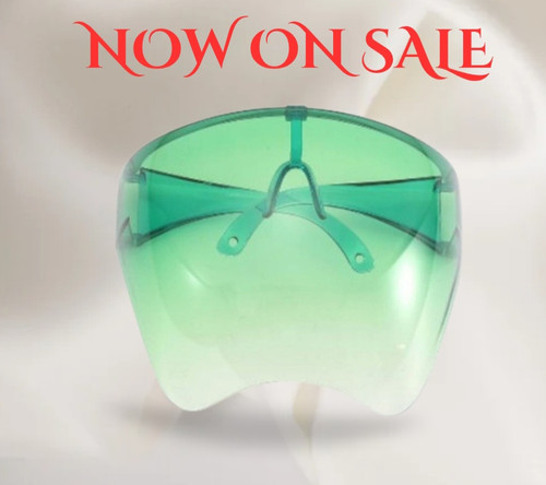 GREEN - Transparent Face Shield | Your Reflection Fash