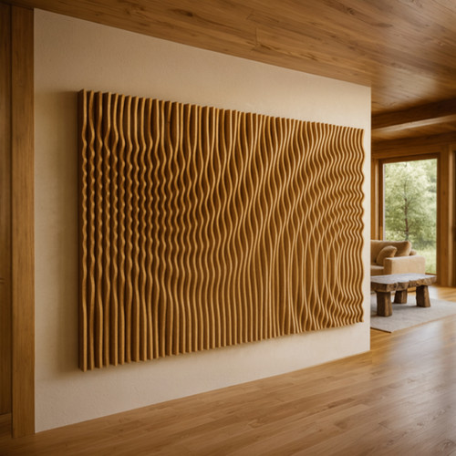 Ocean Ripple Wall – Premium Wood Wall Paneling