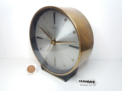 1960s/70s Metamec Battery Clock (Works Beautifully) | Glenns Antique Shop