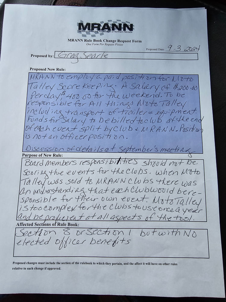 Mototally rule proposal | race-mrann