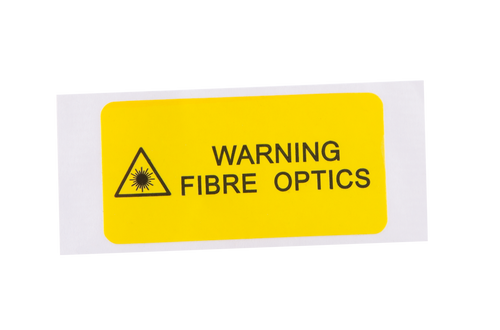 Fibre Optic Warning Label / Matrix Global Networks