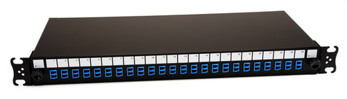 1U Black Sliding Patch Panel to 48 fibres LC / Matrix Global Networks