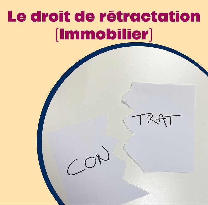 Le droit de rétractation immobilier