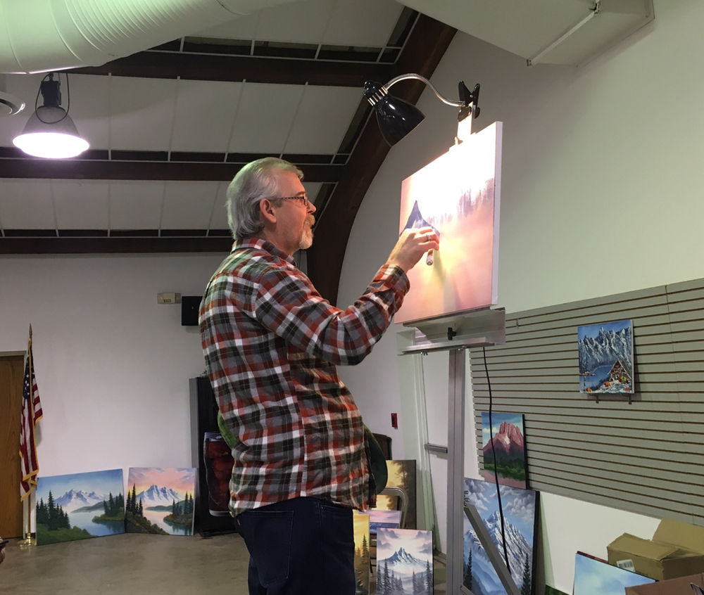 Steve Ross paints for me.