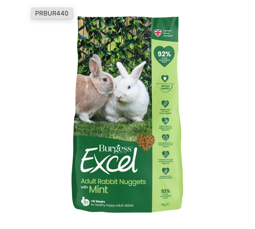 Burgess Excel Rabbit Mint 3kg | Newland Poultry