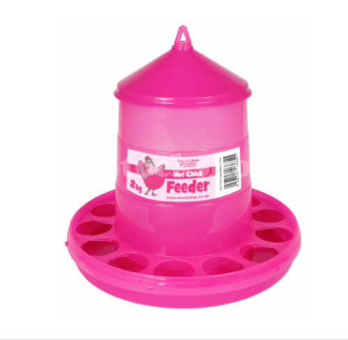 Hot Pink Chicken Feeder | Newland Poultry
