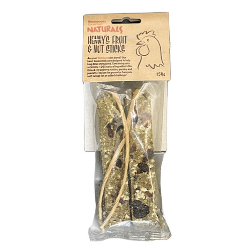 Hennys Fruit & Nut Treat Sticks 150g | Newland Poultry