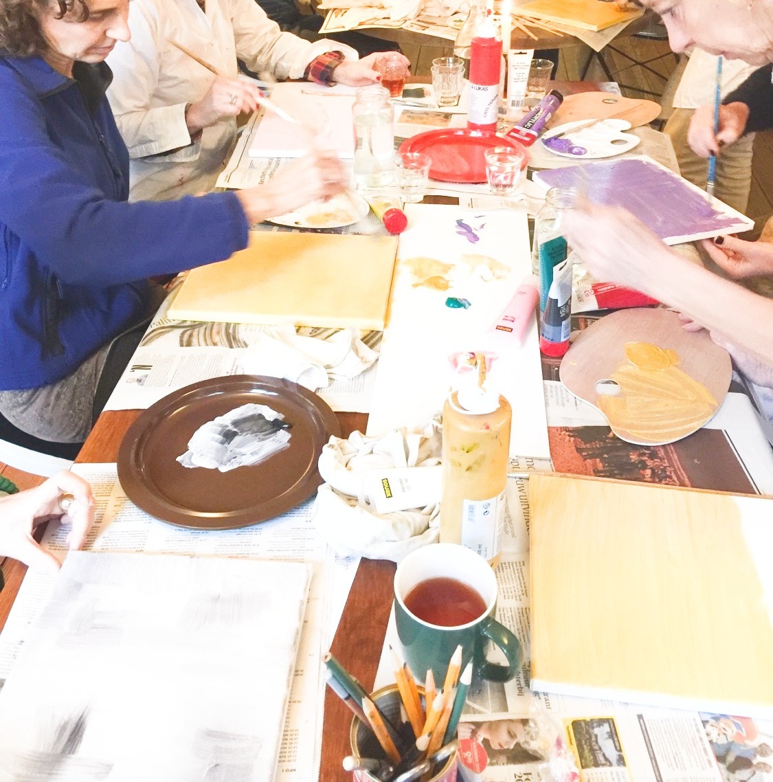 Barbara Mascini/Amsterdam centrum/Schilderijen/schilderles/