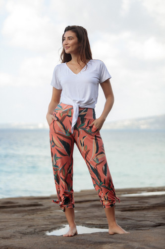 Palolo Pant in Pink Paradise | vermilli-hawaii