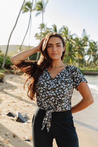 Kahala Top in Ultra Violet | vermilli-hawaii