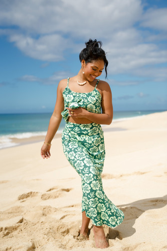 Bells Skirt in Mint Pua | vermilli-hawaii