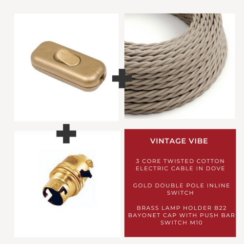 Product Focus - Coloured Fabric Cables for Table and Floor Lamps