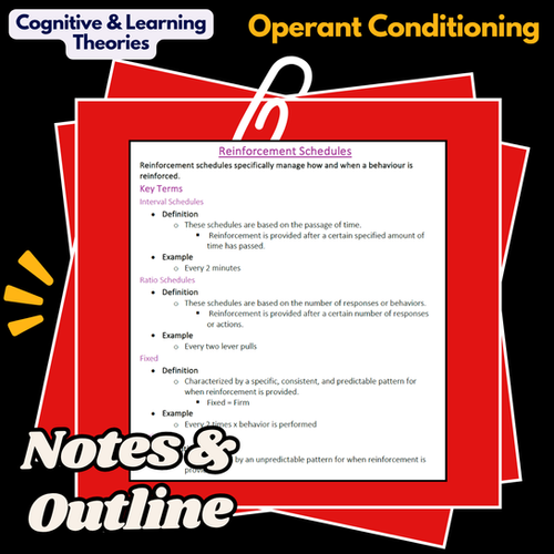Outlined Notes: Operant Conditioning | EPPP with Dr. C