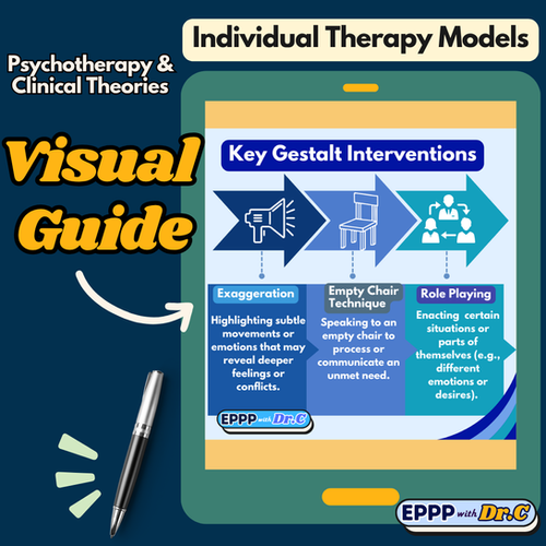 Visual Guide: Individual Therapy Models | EPPP with Dr. C