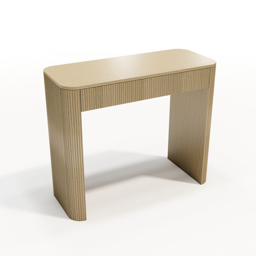 Bowie Console Fluted Boston Oak | The Cabinet Merchant