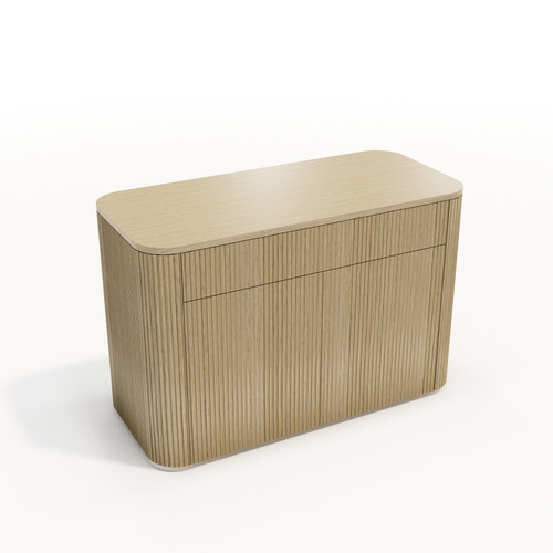 Cooper Console Fluted Boston Oak | The Cabinet Merchant