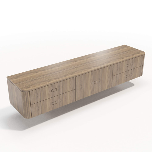 Joel Side Board 5 Drawer Notaio Walnut | The Cabinet Merchant